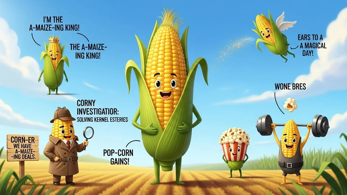 382+ Hilarious Corn Puns and Jokes That’ll Make You Laugh 🌽 - Puncart
